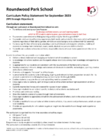 Policies – Roundwood Park School